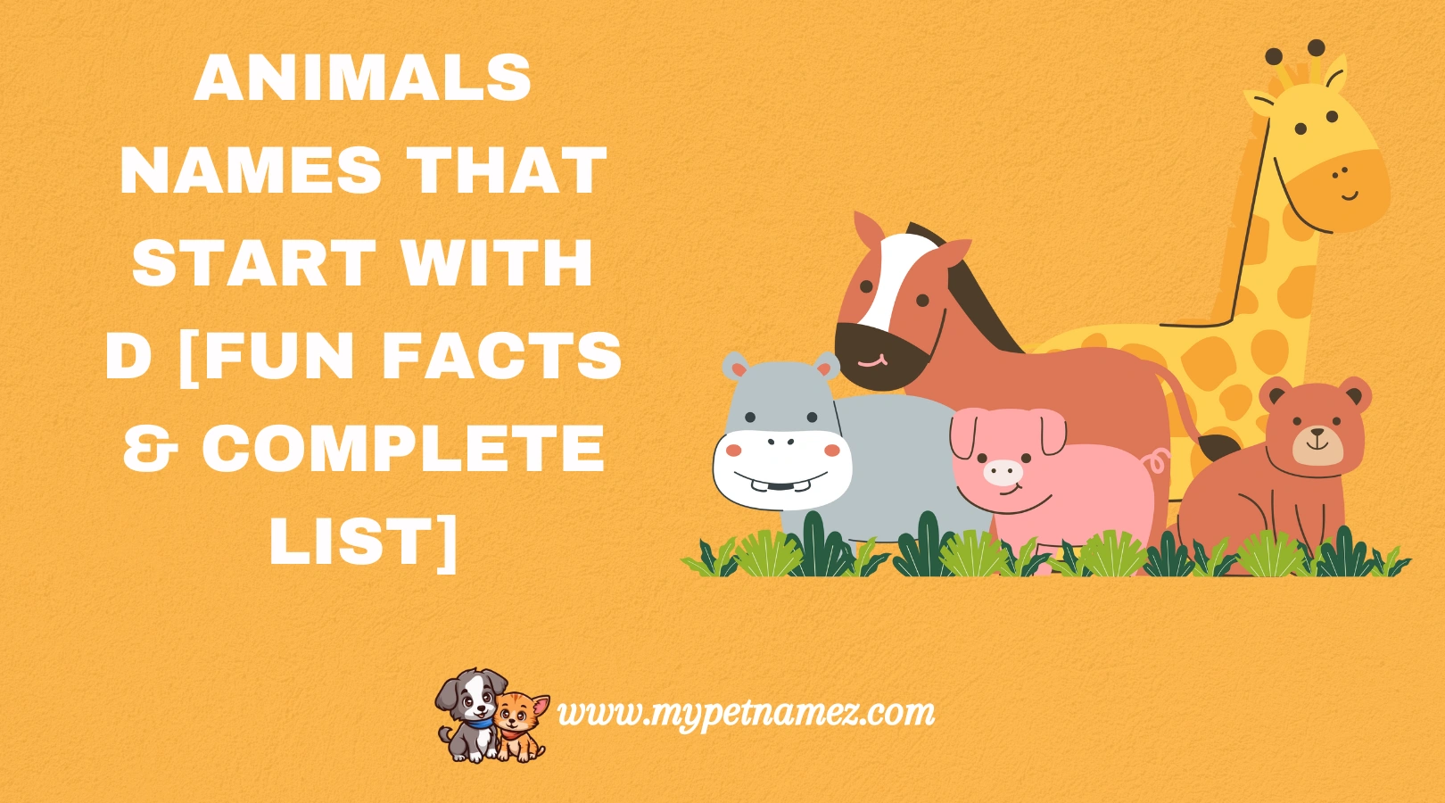 Animals Names That Start with D