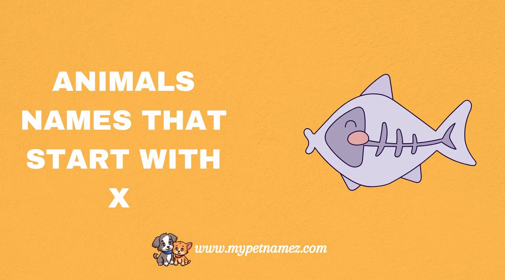 Animals Names That Start with X