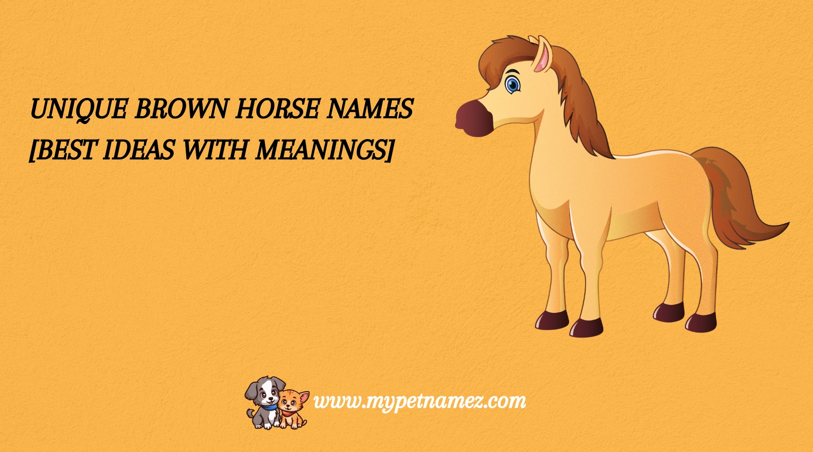 Brown Horse Names [Best Ideas with Meanings]