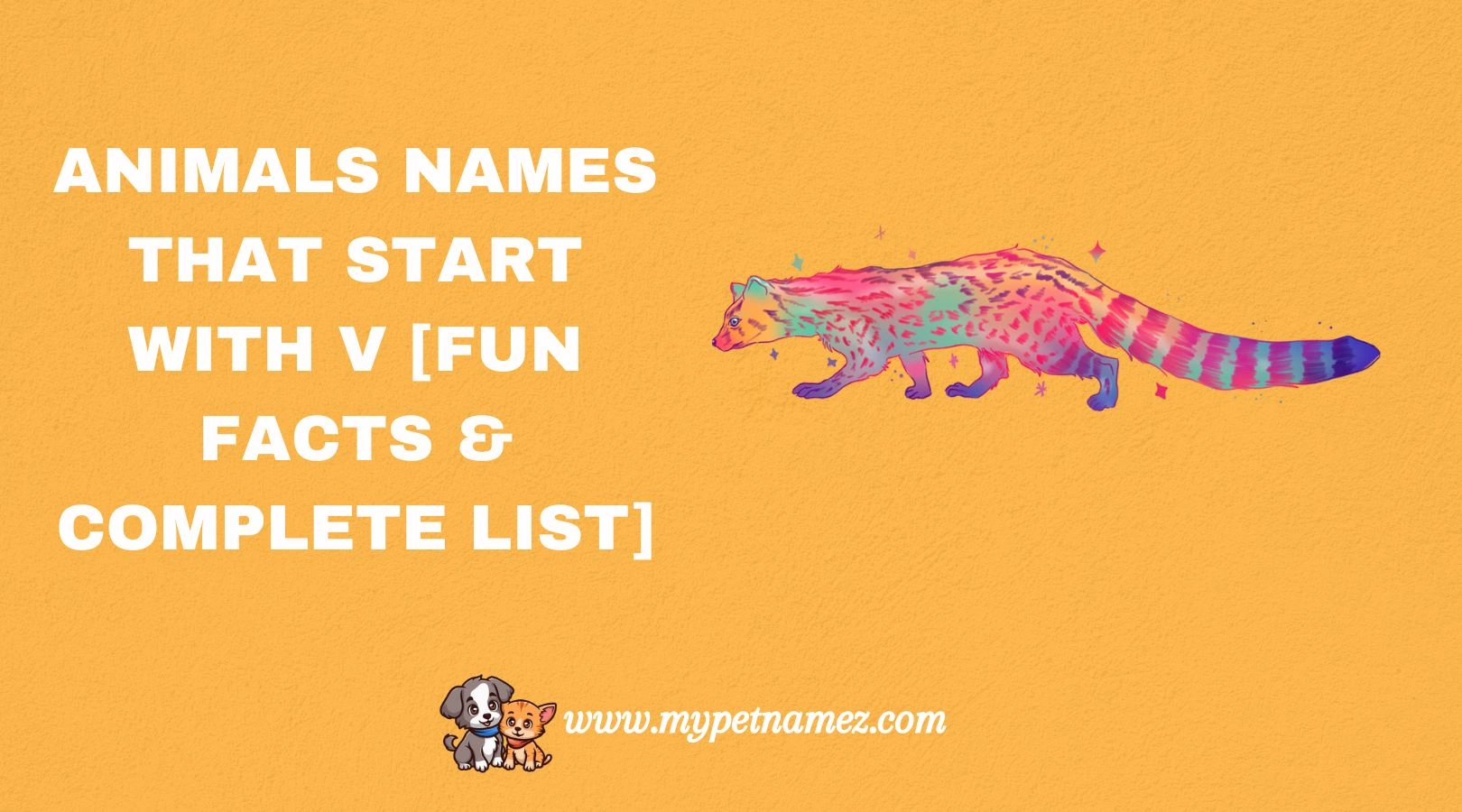 Animals Names That Start with V